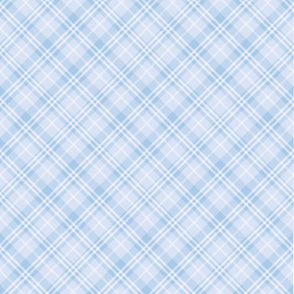 Edible Image - Blue Gingham - somethingforcake