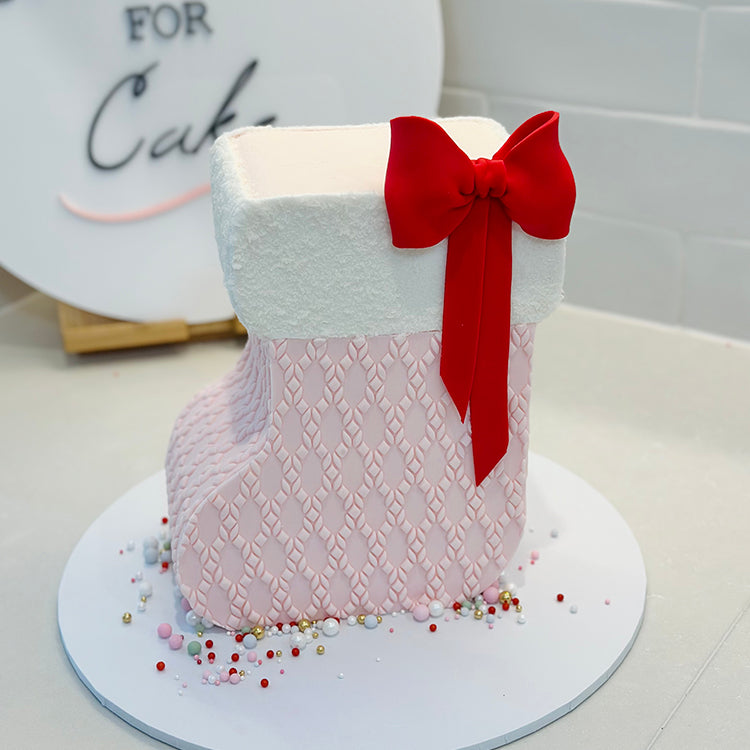 Cake Shape Guides - Stocking- SAMPLE SALE