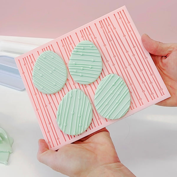 Fondant Pattern Plate- Polka stripe - somethingforcake