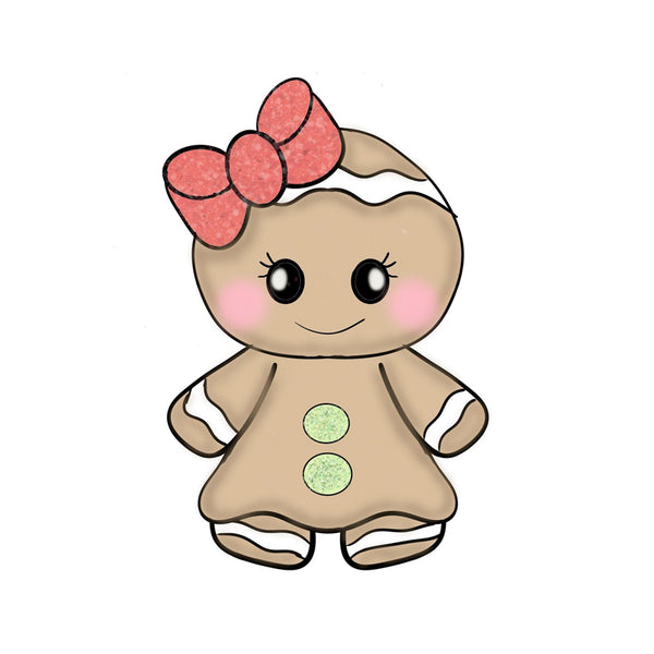 Cute Gingerbread Girl - somethingforcake